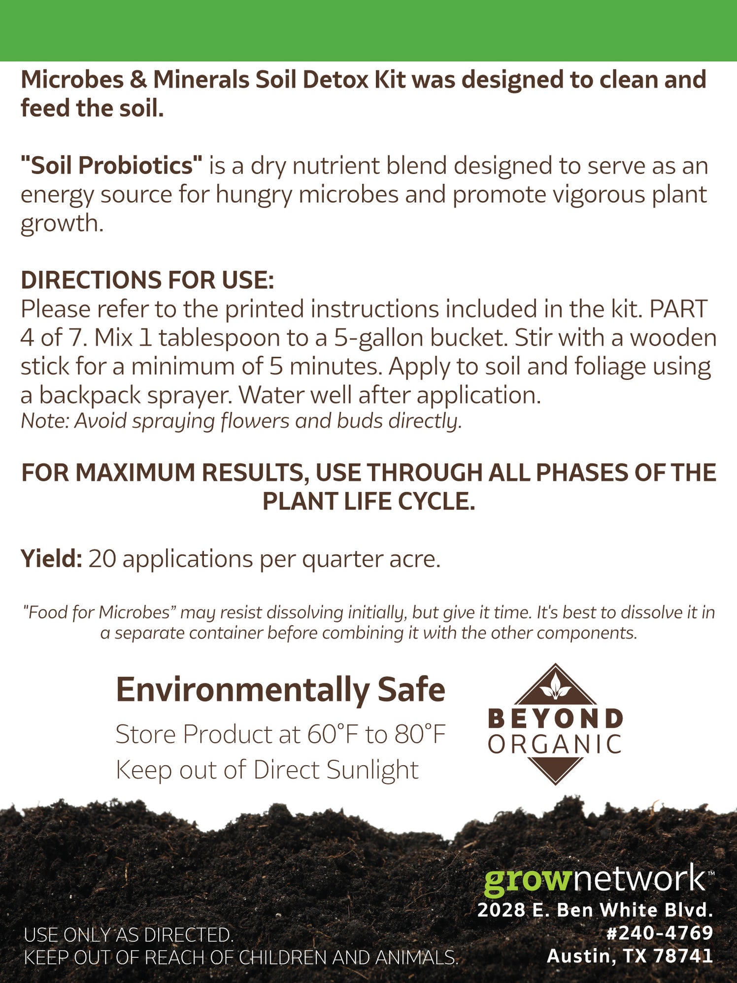 Minerals & Microbes Soil Detox _ Perk 2 — The Grow Network Store